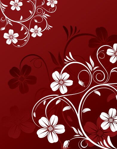 Flower design background Royalty Free Vector Image