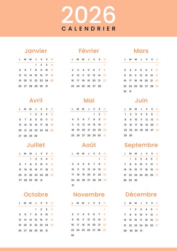 2025-2027 French Calendar – Royalty-Free Vector | VectorStock