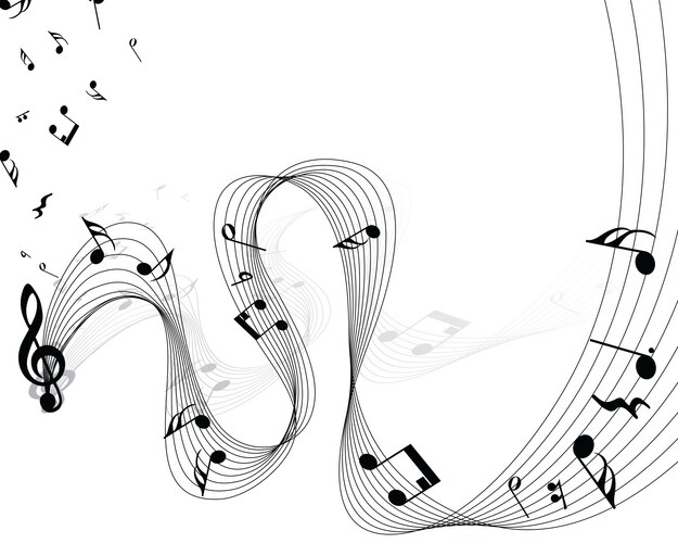 Musical notes Royalty Free Vector Image - VectorStock