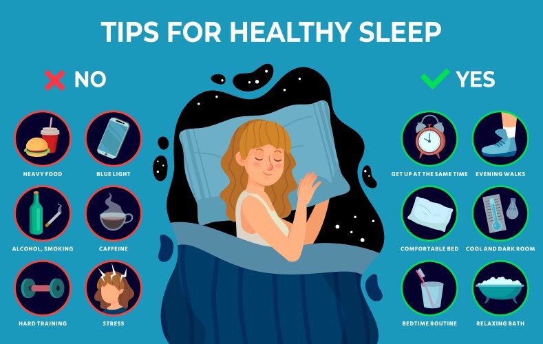 Insomnia causes infographics sleeping disorder Vector Image