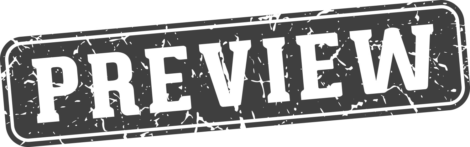 Preview rectangular sign preview stamp Royalty Free Vector