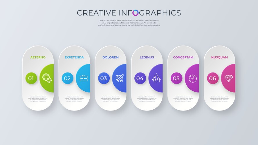 Contemporary minimalist infographic design Vector Image