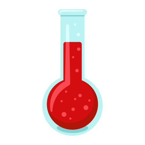 Laboratory beaker test tube or flask science Vector Image