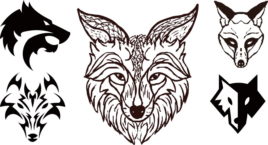 Wolves Vector Images (over 2,400)