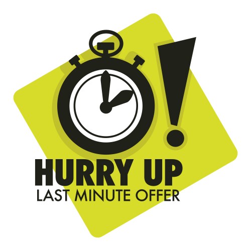 Hurry Up Limited Offer Vector Images (over 1,100)