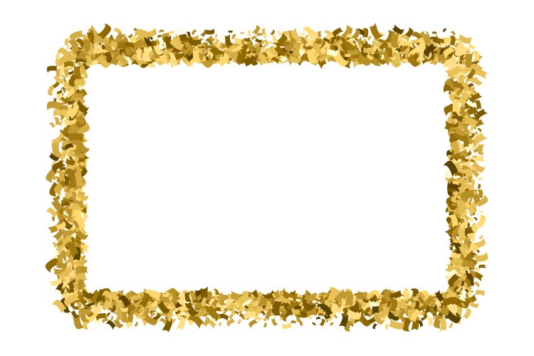 Glitter frame template for banner Royalty Free Vector Image