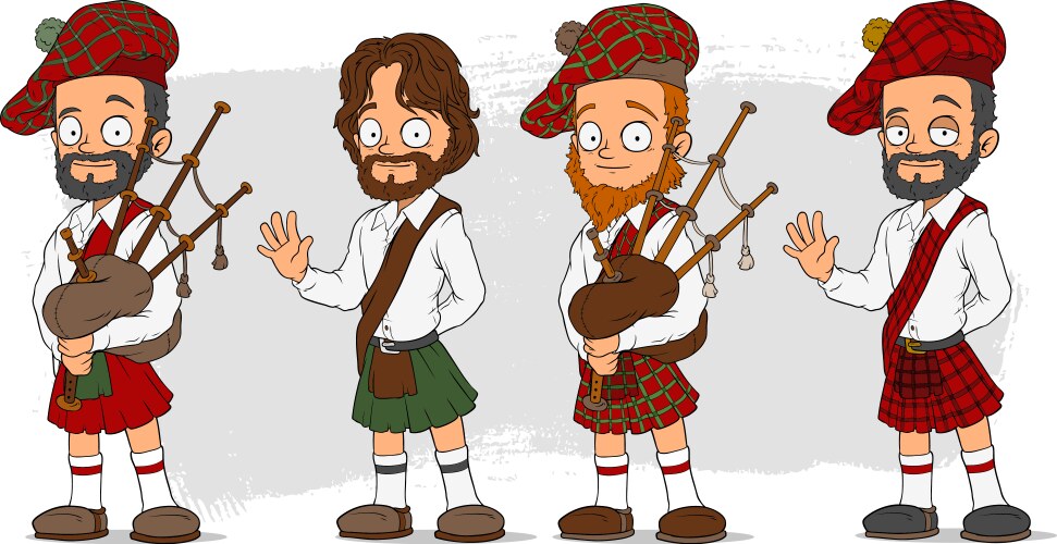 Funny cartoon character briton Royalty Free Vector Image