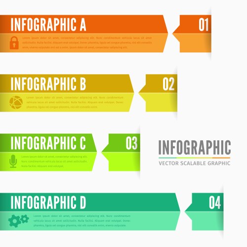 Infographic shelves Royalty Free Vector Image - VectorStock