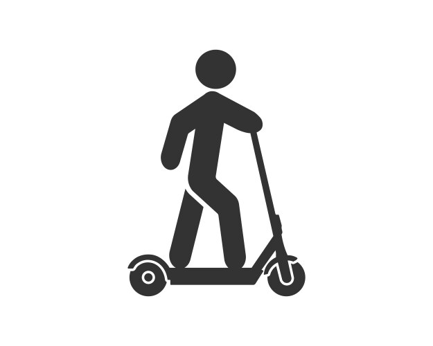 No electric scooter or bike traffic sign i Vector Image