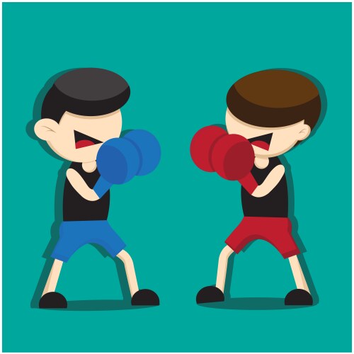 Boxing cartoon Royalty Free Vector Image - VectorStock