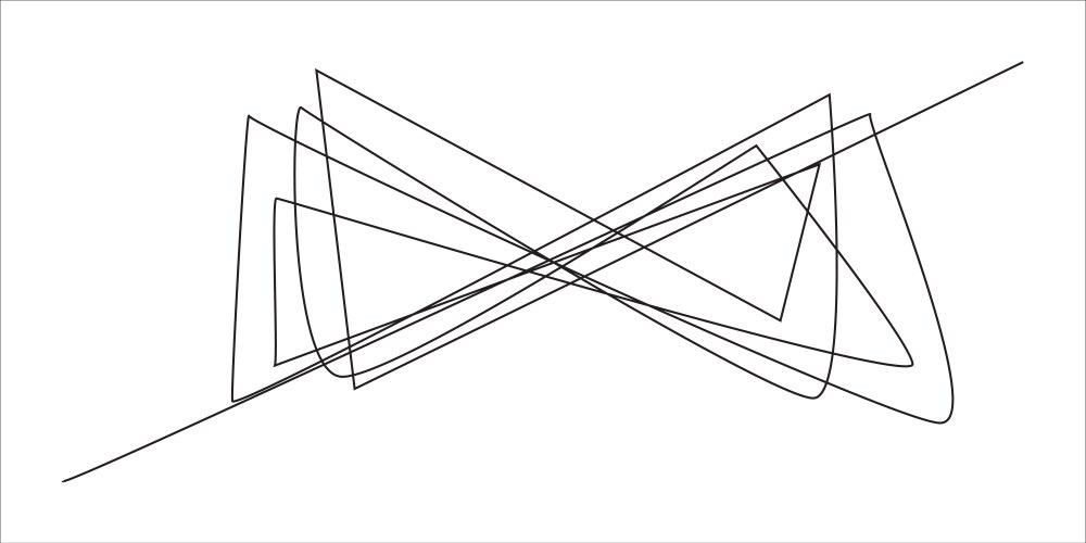 Continuous line infinity icon monoline moebius Vector Image