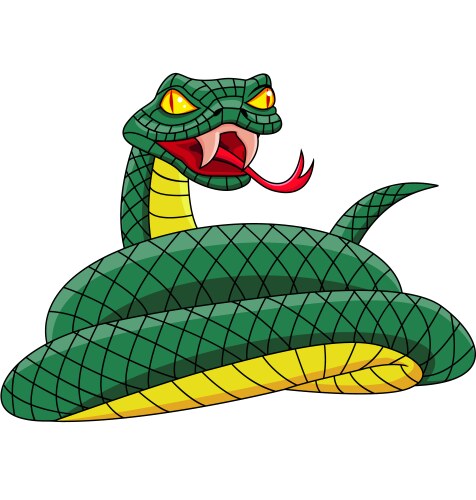 Crowned Viper Emblem - Snake Logo Royalty Free Vector Image