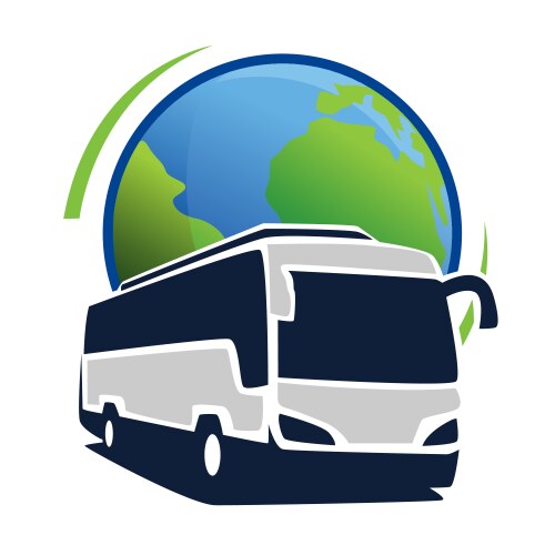 Luxury long-distance bus Royalty Free Vector Image