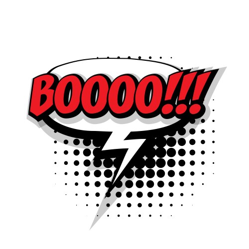 Wow comic text bubble isolated color icon Vector Image