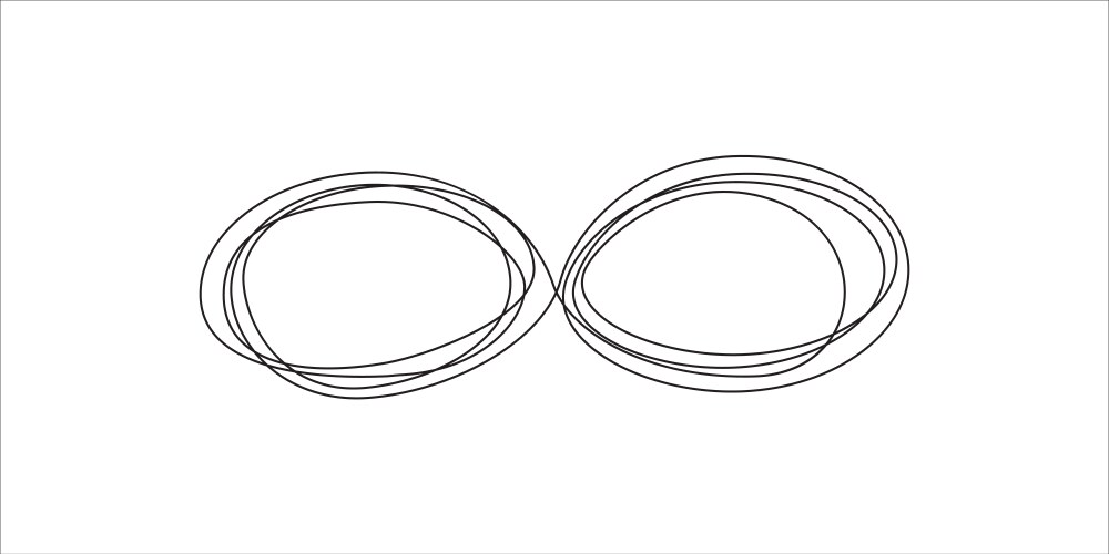 Continuous line infinity icon monoline moebius Vector Image