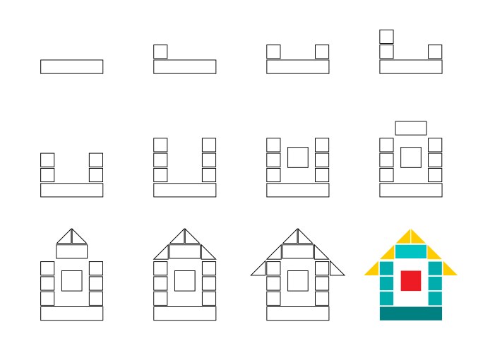 Worksheet easy guide to drawing cartoon house Vector Image