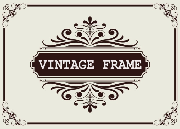 Decorative frame Royalty Free Vector Image - VectorStock