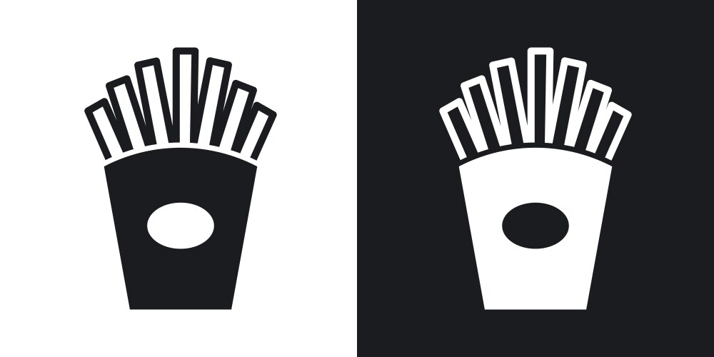 French Fries Black and White Vector Images (over 9,100)