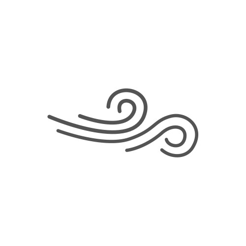 Wind blow in doodle style Royalty Free Vector Image