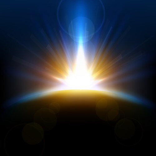 Golden rays rising background Royalty Free Vector Image