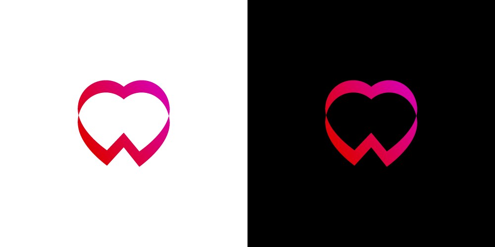 A Alphabet Letter Logo Icon with Love Heart Vector Images (over 3,000)