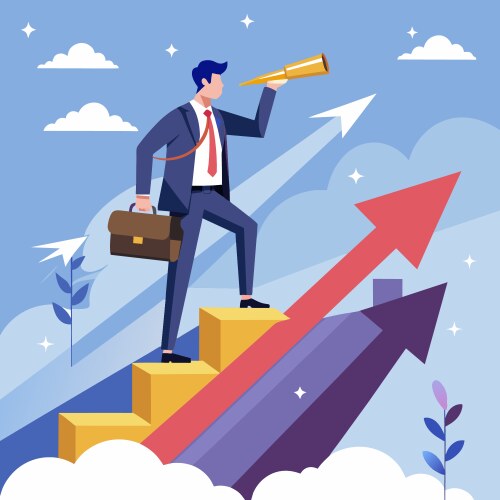 Globalization global business vision world Vector Image
