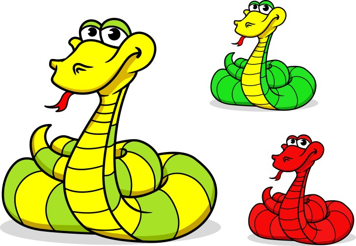 Snake cartoon Royalty Free Vector Image - VectorStock