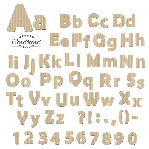 Kawaii font cute alphabet letters with adorable Vector Image