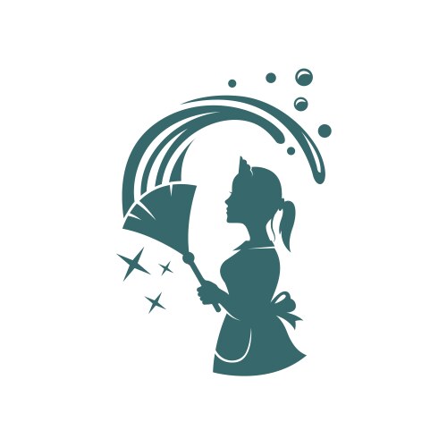 Cleaning lady theme image 1 Royalty Free Vector Image