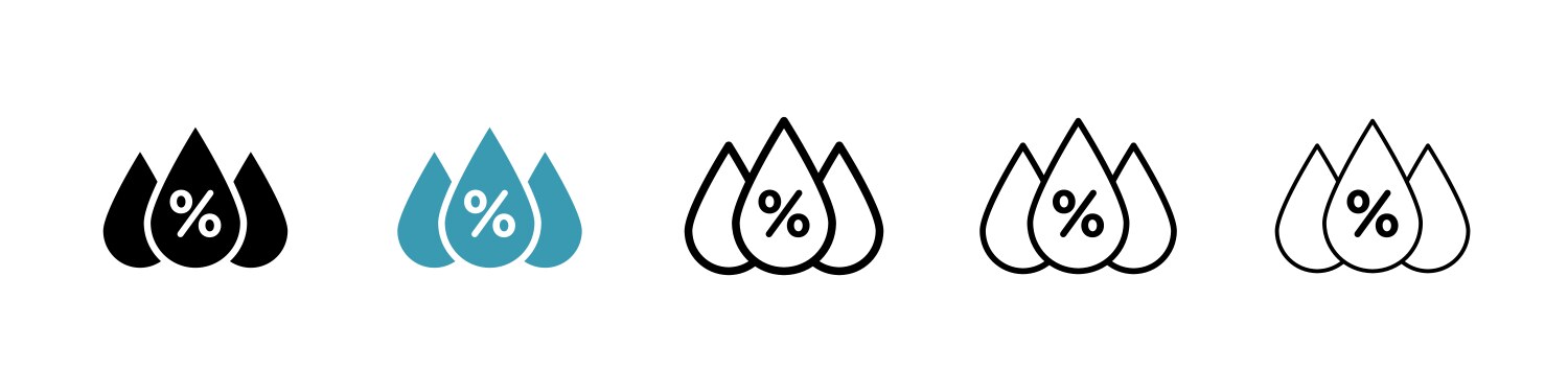 Humidity icon Royalty Free Vector Image - VectorStock