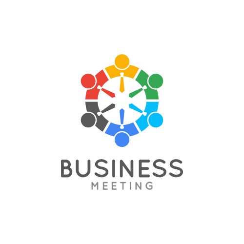 Teamwork concept logo team work icon on white Vector Image Teamwork concept logo team work icon on white Vector Image