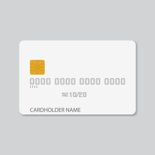 Credit card bank account statement template Vector Image