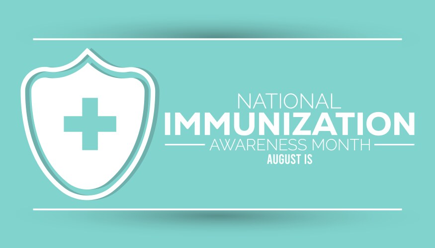 National immunization awareness month Royalty Free Vector