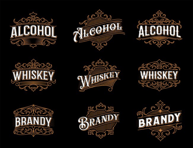 Brandy Label Vector Images (over 7,500)