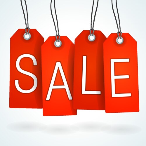 Sale labels Royalty Free Vector Image - VectorStock
