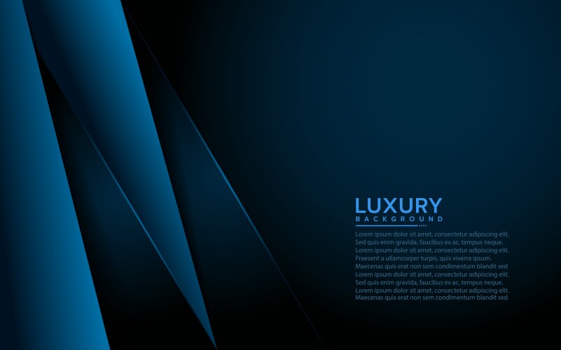 Modern navy blue background with abstract shape Vector Image