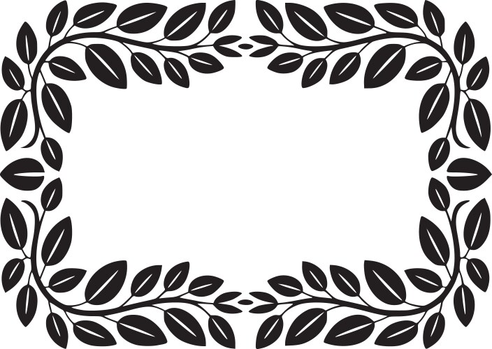 Leaf Border Frame (58574818) – Royalty-Free Vector | VectorStock