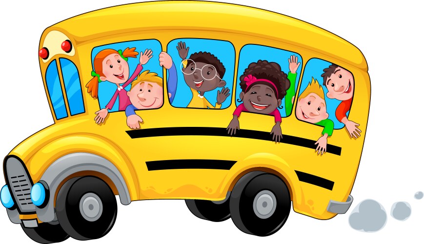 School Bus Cartoon Vector Images (over 8,300)