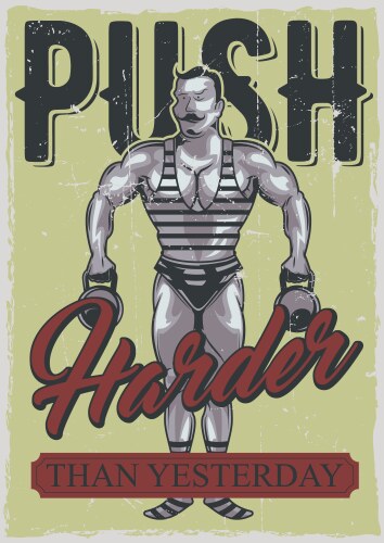 Gym opening poster Royalty Free Vector Image - VectorStock