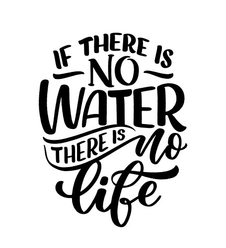 Hand drawn lettering slogan about climate change Vector Image