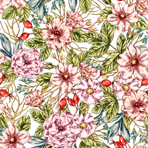 Royal striped seamless pattern rococo floral Vector Image