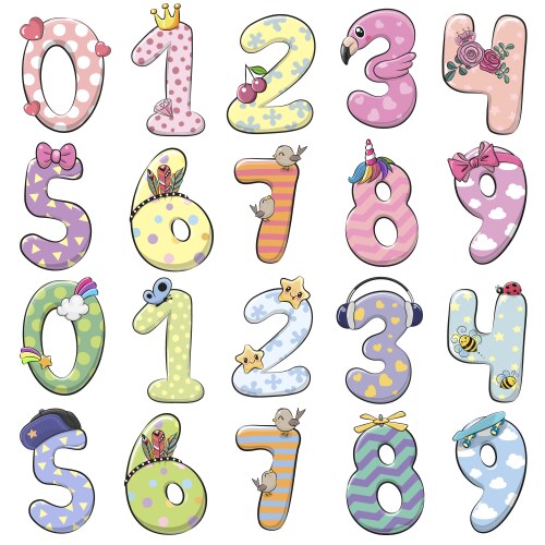Cartoon Numbers Vector Images (over 78,000)