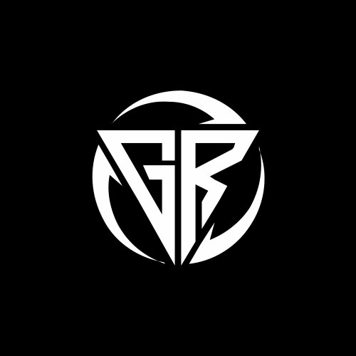 Dk monogram logo with diamond shape and ring Vector Image