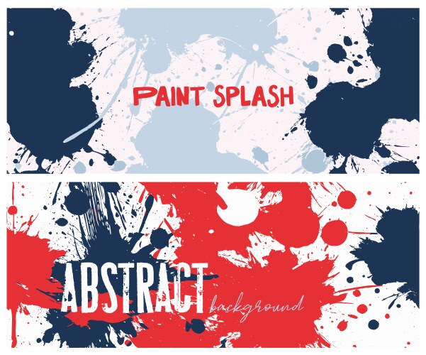 Abstract art background cover template set Vector Image