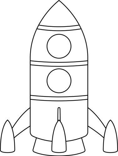 Rocket Drawing Outline Vector Images (over 6,000)
