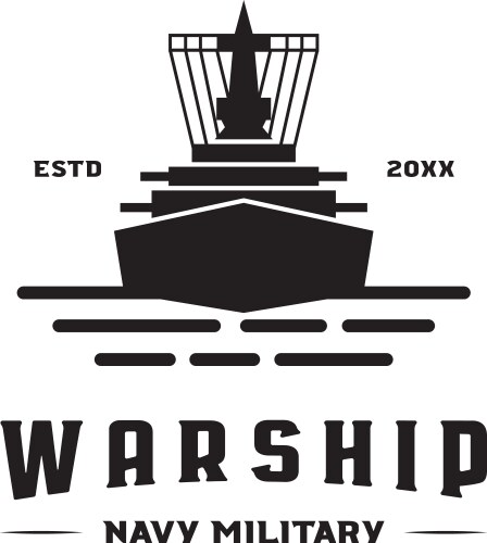 Naval ship Royalty Free Vector Image - VectorStock