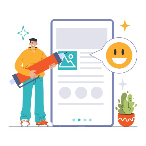 Website analysis conversion rate and traffic Vector Image