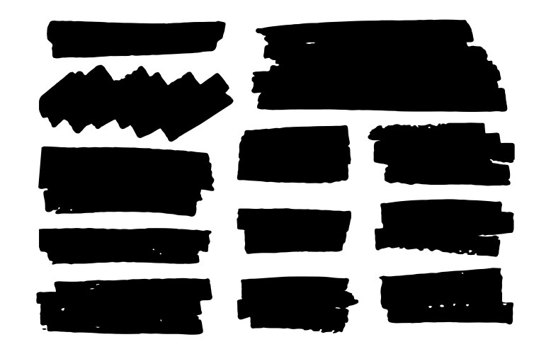 Black Marker Stroke Vector Images (over 12,000)