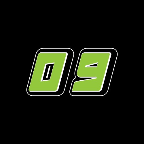 Racing number 75 design template Royalty Free Vector Image