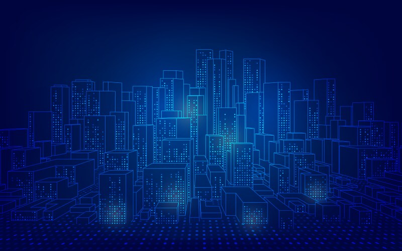 Smart city Royalty Free Vector Image - VectorStock
